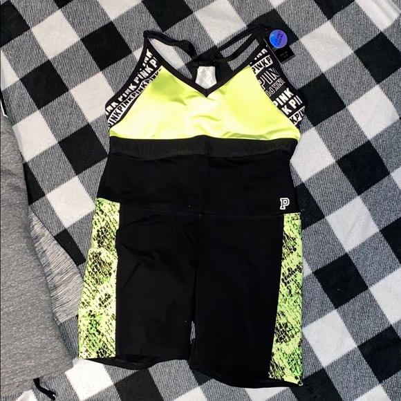 PINK Victoria's Secret | Other | Nwt 4 Piece Vs Pink Neon Set | Poshmark